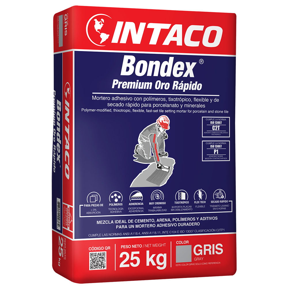 Bondex Oro Fast Set Gris 25Kg | Intaco - Disensa Ecuador