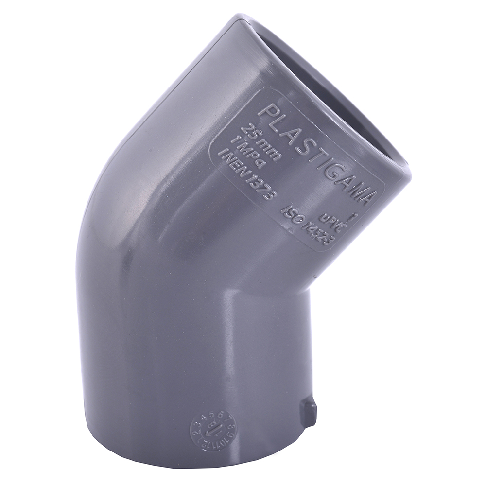 Codo Pvc Iny Ec 110mm x 45°Pn10 | Plastigama - Disensa Ecuador