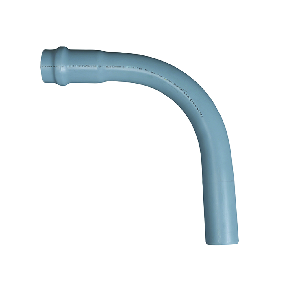 Codo Pvc Iny Ec 90mm x 90° Pn10 | Plastigama - Disensa Ecuador