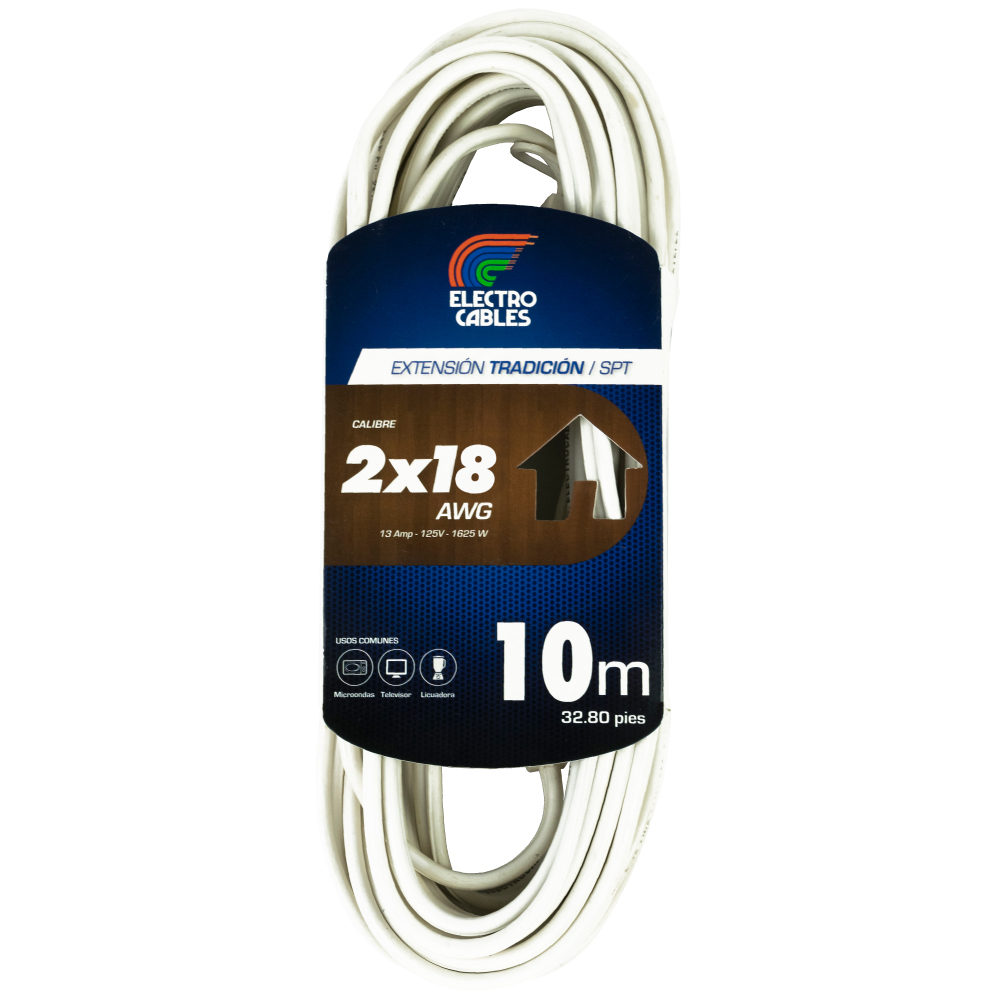 Extensión Spt 2x18 de 10m | Electrocables - Disensa Ecuador