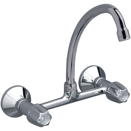 Llave de Cocina Pared Mezclado Capri Cromo | F.V - Disensa Ecuador