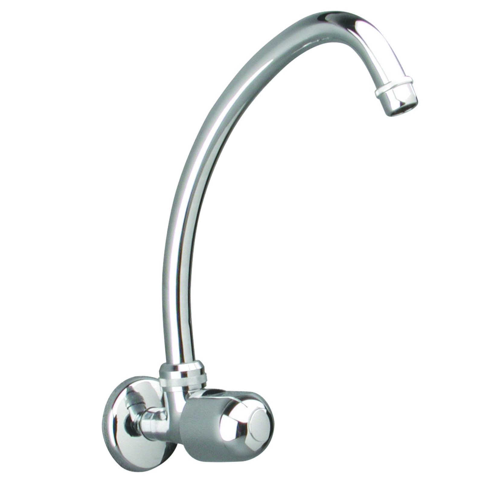 Llave de Cocina Pared para Alto Plus Lumina Cromo | F.V - Disensa Ecuador