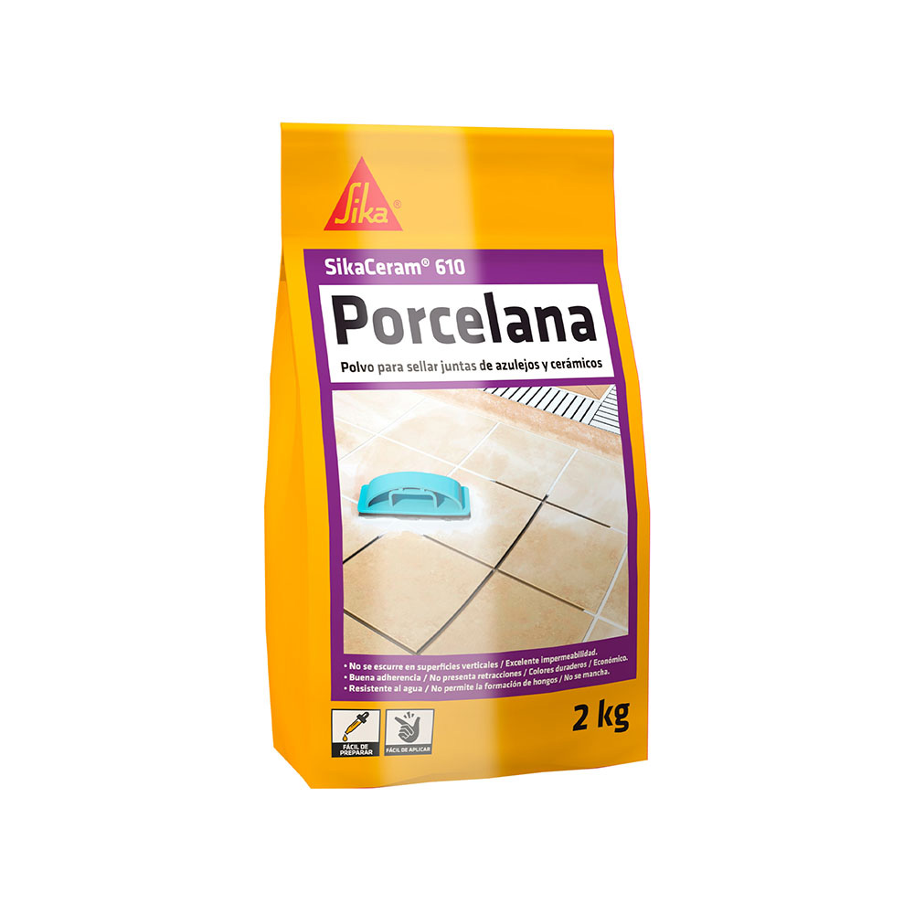 SikaCeram 610 Porcelana Sahara 2Kg | Sika - Disensa Ecuador