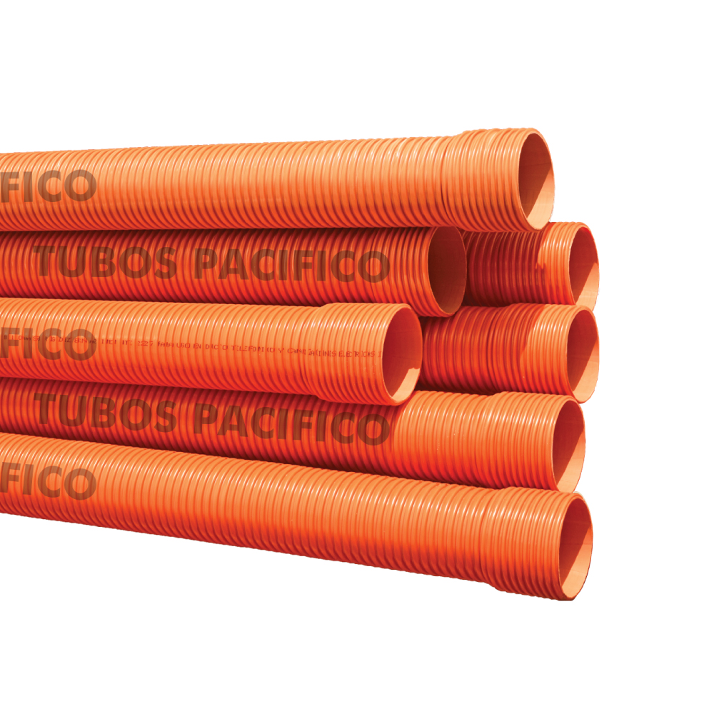 Tubo Ducto Eléctrico Corrugado 110x6m Naranja | Tupasa - Disensa Ecuador