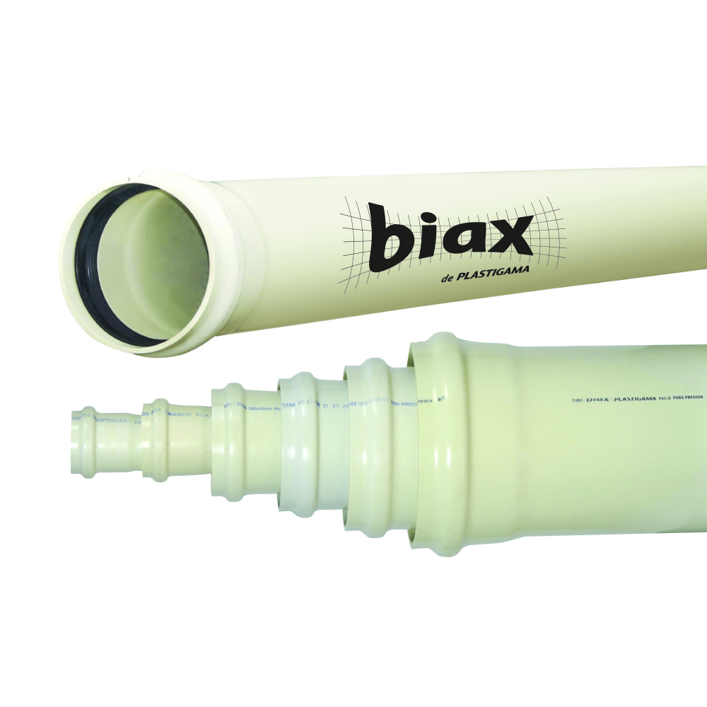 Tubo Pvc-O Biax 200mmx6m 0,80MPa 116Psi | Plastigama - Disensa Ecuador