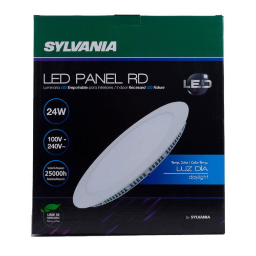 Panel Led redondo empotrable Slim 24 Watts Luz día - Sylvania - Disensa ...