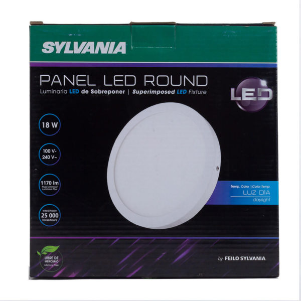 Panel Led redondo de sobreponer 18 Watts Luz día - Sylvania - Disensa ...